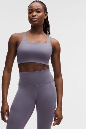 lululemon Soutien-gorge dentra&icirc;nement &agrave; encolure carr&eacute;e en Ultralu Maintien moyen, bonnets D/DD pour Femmes - Violet - Taille 10