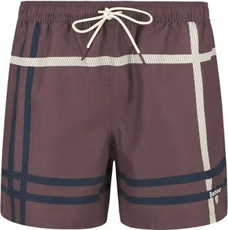 Barbour Herren Badeshorts braun unifarben