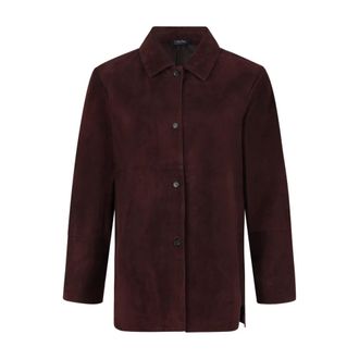 Max Mara Wildleder-Hemdbluse - - Jackets - Damen - Braun - S