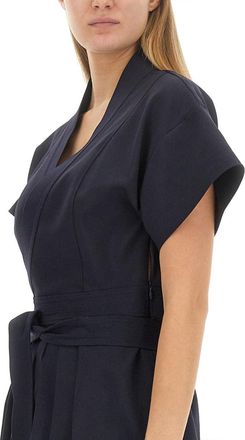 Kenzo Wool Mini Kimono Dress - Blue