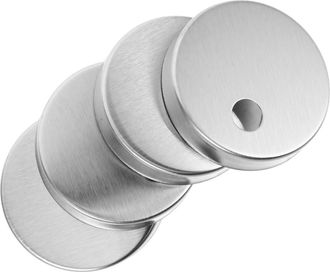 Holibanna 4 Stück Wc Bolzenabdeckungen Teiliges Toilette Schraubenabdeckungen für Sitzbefestigung Dekorative Abdeckkappen Rostfrei Einfache Montage Kompatibel m