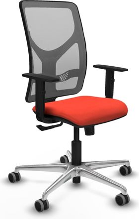 Piqueras y Crespo Schreibtischstuhl mit Armlehnen, h&ouml;henverstellbare Lendenwirbelst&uuml;tze. Ausgestattet mit 3 Positionen und Schneideschaum. Mit Rollen von 65 mm Parkett.