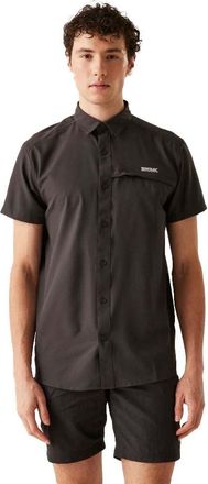 Regatta Herren Kurzärmliges Reise-Shirt Hemd, Asche, XXL