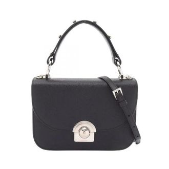 Prada Pre-owned Sacoche Saffiano Lux 2way - Femme - Pre-owned - Noir - Taille: ONE Size