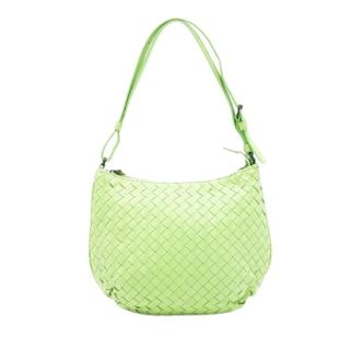 Bottega Veneta Sac bandouli&egrave;re Pre-owned tress&eacute; - Femme - Pre-owned - Vert - Taille: ONE Size