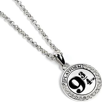 Harry Potter Sterling Silver Crystal Necklace 9 & 3 Quarters, único, Synthétique, Pas de gemme