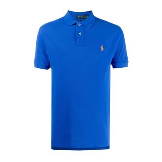 Polo Ralph Lauren Kurz&auml;rmeliges Poloshirt mit gesticktem Logo - - Tops - Herren - Blau - L