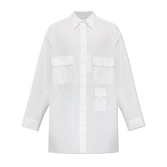 Yohji Yamamoto Hemd mit Taschen - - Shirts - Herren - Wei&szlig; - M