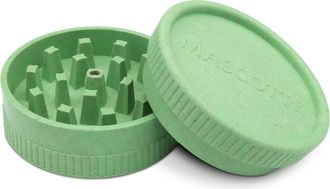 Mascotte Hanf Grinder Gr&uuml;n 55mm | Crusher f&uuml;r Kr&auml;uter | Kompakte M&uuml;hle | Gew&uuml;rzm&uuml;hle f&uuml;r Gew&uuml;rze | 2-Teiliges Set