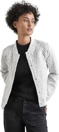 Street One A322369 Veste texturée Motif léopard Bicolore, Gris cho, 44 Femme