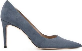 Stuart Weitzman Escarpin Stuart Power 85 en cuir su&eacute;d&eacute;