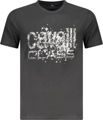 Cavalli Short Sleeve T-Shirt - - Tops - Herren - Schwarzk - XL