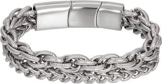 iXXXi Men Edelstahl Herren Armband Hawaii Silber | 20cm, Medium, Edelstahl, Kein Edelstein