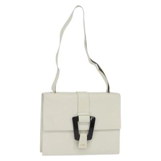 Gucci Sac bandouli&egrave;re en cuir Pre-owned - Femme - Pre-owned - Blanc - Taille: ONE Size