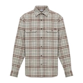 Burberry Chemise en Laine Cadoc - Homme - Chemises - Gris - Taille: L