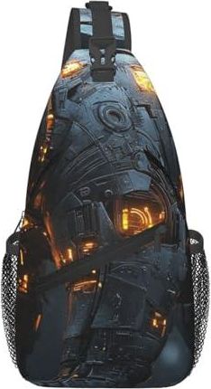 Generic Un ours m&eacute;canique flamboyant sac &agrave; bandouli&egrave;re sac &agrave; bandouli&egrave;re sac &agrave; dos de voyage sac &agrave; dos &agrave; bandouli&egrave;re pour homme sac &agrave; dos de randonn&eacute;e sac