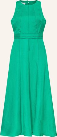 Hobb's Kleid Haewood Mit Leinen gruen