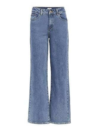 Object Jean Taille Moyenne pour Femme, Denim Bleu médium, XL