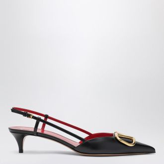 Valentino Garavani Schwarze Vlogo-Signature-Slingback-Pumps