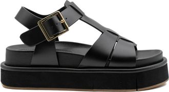 Paloma Barcel&oacute; Femme, Chaussures, Noir, Taille: 37 EU Sandale Dalia en cuir de vachette