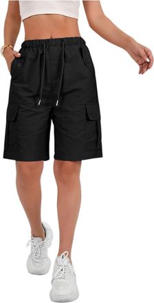 Generic Cargohose Damen Kurze Sommer Cargo Hosen Kurze Casual Baggy Gerade Jogginghose Wanderhose Outdoor Shorts Damen Freizeithose Sporthose Multi Taschen Sc