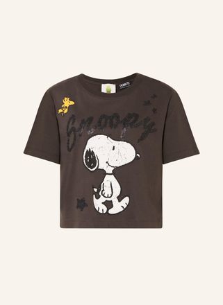 Frog Box Frogbox T-Shirt Mit Pailletten braun