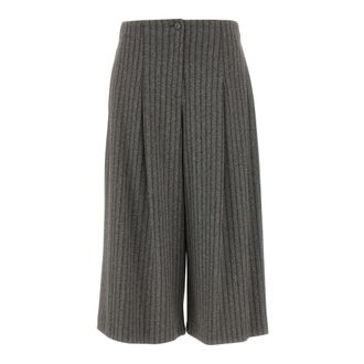Elena Miro Cropped Hosen - - Trousers - Damen - Grau - S