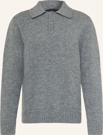 IM BRIAN Im Brian Strick-Poloshirt grau