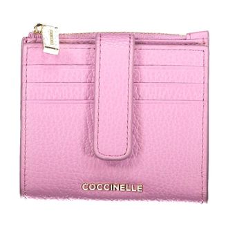 Coccinelle Femme, Accessoires, Rose, Taille: ONE Size Metallic Soft Wallet