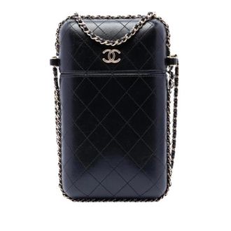 Chanel Pre-owned Mini Phone Holder - - Pre-owned - Damen - Schwarzk - ONE SIZE