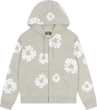 Denim Tears hoodie à fermeture zippée - Gris