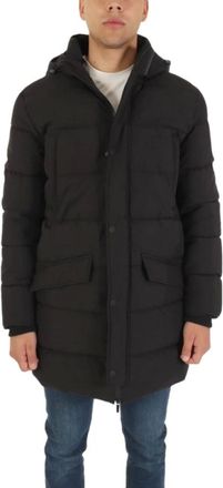 Karl Lagerfeld Homme, Manteaux, Noir, Taille: 5XL Parka &agrave; capuche
