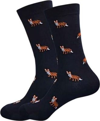 Generic Chaussettes Fox Gift - Bleu marine - Taille adulte 40-48