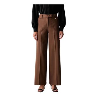 Fracomina Pantalon large - Femme - Pantalons - Brun - Taille: 38 FR