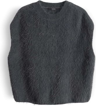 someday Damen Pullunder | TILLIH Regular Strickpullunder mit haariger Textur Silver Moon, M