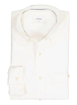 Eton Herren Hemden wei&szlig; Oxford