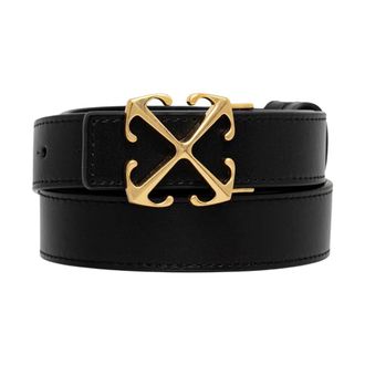 Off-white Wendeg&uuml;rtel aus Leder mit Pfeil-Emblem - - Accessories - Damen - Schwarzk - 85 CM
