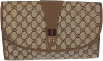 Gucci Sac bandouli&egrave;re en cuir PVC Pre-owned - Homme - Pre-owned - Brun - Taille: ONE Size