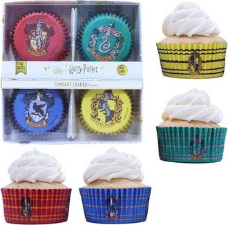 PME Harry Potter Cupcake-förmchen Folienbeschichtet, 60er-set, Hogwarts Häuser