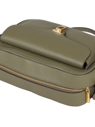 Coccinelle Womens Crossbody Bag Laurel Green Cowhide Crossbody-bags