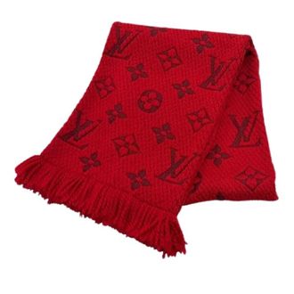 Louis Vuitton Pre-owned Escale Logo Mania Monogram Wool Silk Scarf - - Pre-owned - Damen - Rot - ONE SIZE
