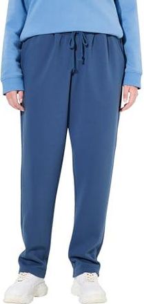 Ulla Popken Pantalon de survêtement pour Femme, Grandes Tailles, intérieur Doux, Taille élastique, Encre Bleue, 40W x 32L