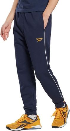 Reebok Herren WOR Piping Jogger Pants (1/1), Vector Navy, XXL