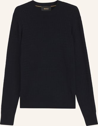 HUGO BOSS Pullover L-Fabrizio Regular Fit blau