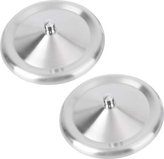 DOITOOL 2Pcs Tee Tasse Deckelabdeckung Edelstahl- Tasse Deckel für Keramikbecher Kaffeetassen Deckel für Tassen Getränkebechbezüge für Heiße Und Kalte Getränk