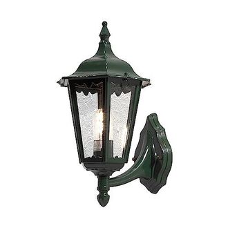 Konstsmide Firenze 7213-600 Wandleuchte B: 23,5cm T: 30cm H: 48cm / 1x100W / IP43 / lackiertes Aluminium / grün