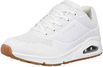 Skechers Femme Uno Stand Air Fashion-sneakers, White Durabuck, 39.5 EU