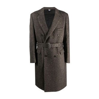 Winnie New York Schwarzer/Sand Wollmantel - - Coats - Herren - Mehrfarbig - L