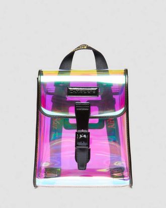 Dr. Martens Iridescent Pu Mini Rucksack in Schwarz/Mehrfarbig