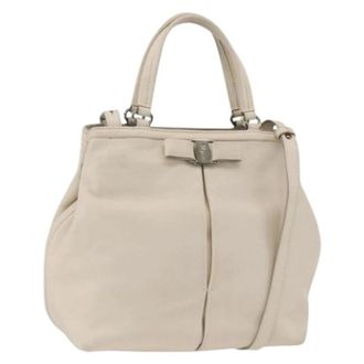 Ferragamo Pre-owned Hand Bag - - Pre-owned - Damen - Wei&szlig; - ONE SIZE